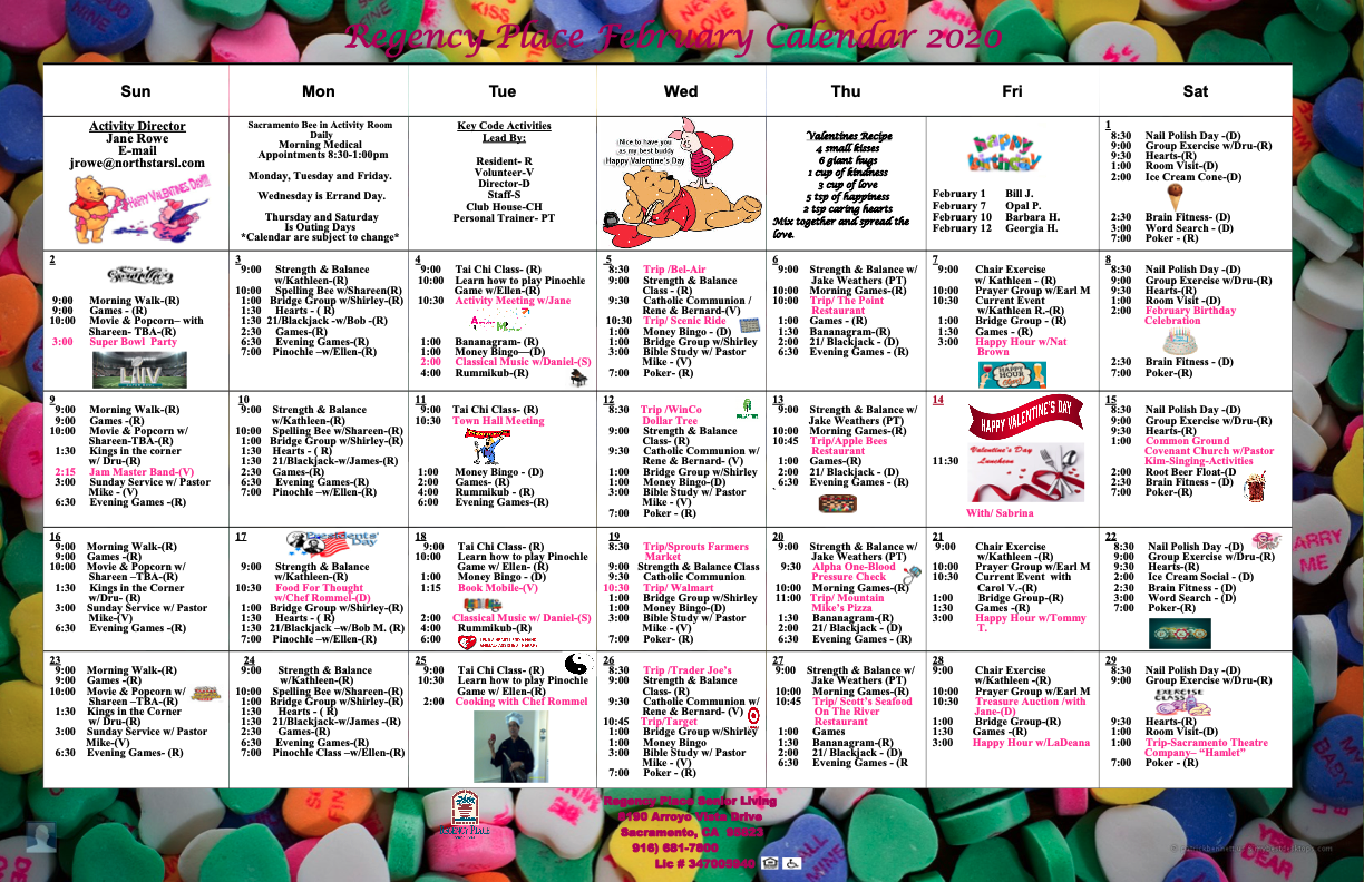 Events and Activities – Regency Place Senior Living